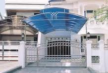 Canopy Polycarbonate Pintu PVC Baut