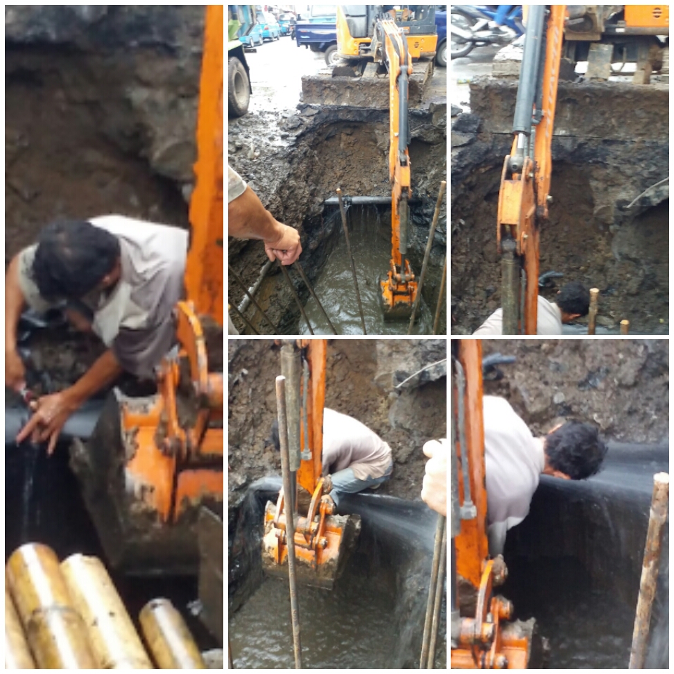 Karena Alat Kontraktor Jaringan Pipa PDAM Bocor