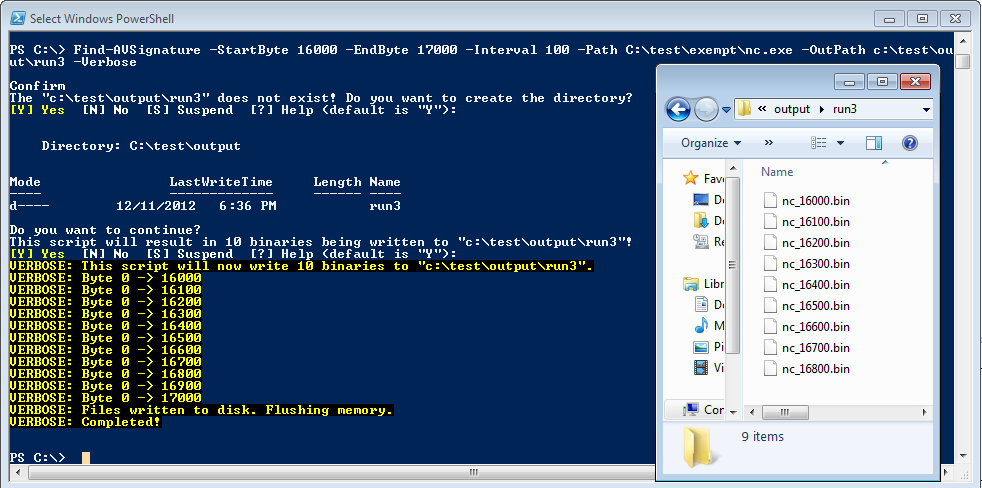 obscuresec: Finding Simple AV Signatures with PowerShell