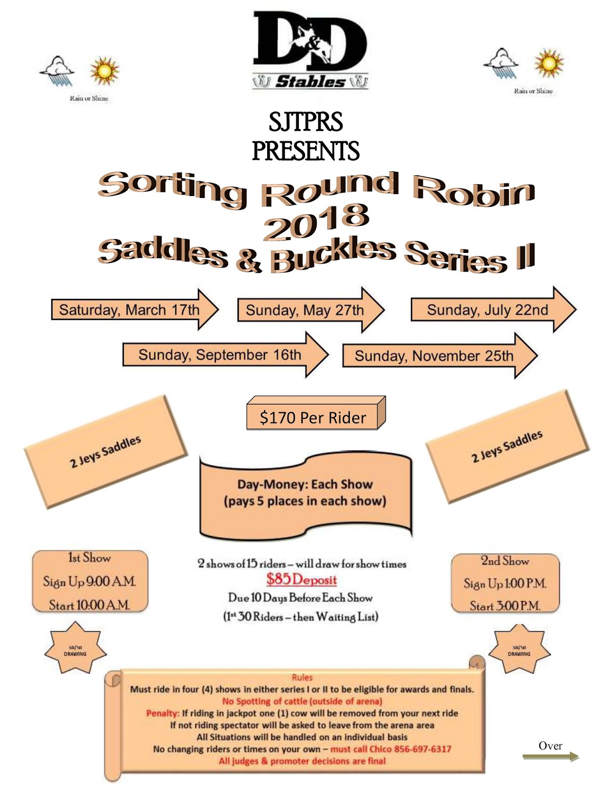 D & D Stables : Series II 2018 Sorting Round Robin