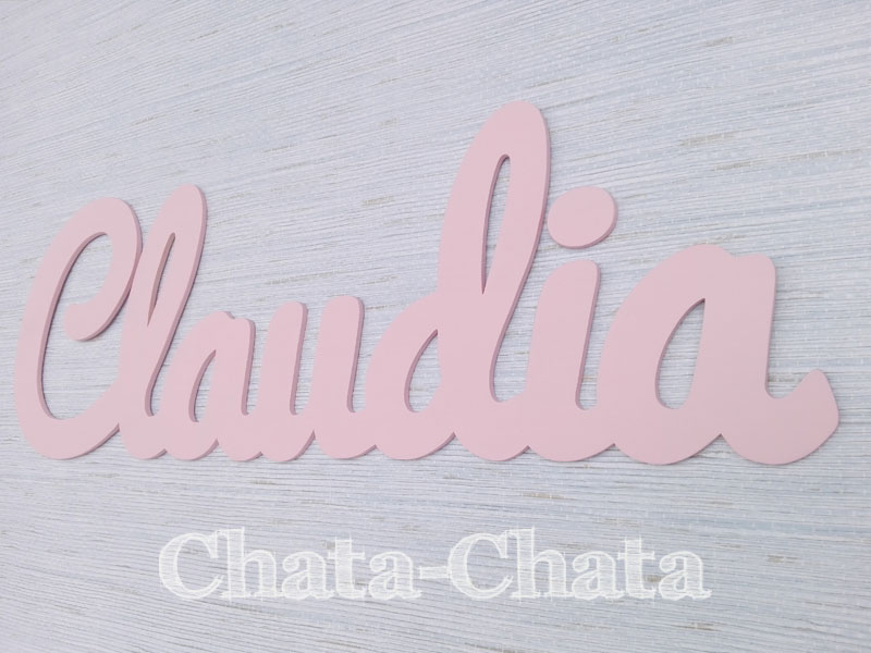 Chata-chata. Decoración infantil: LETRAS PARA "CLAUDIA"