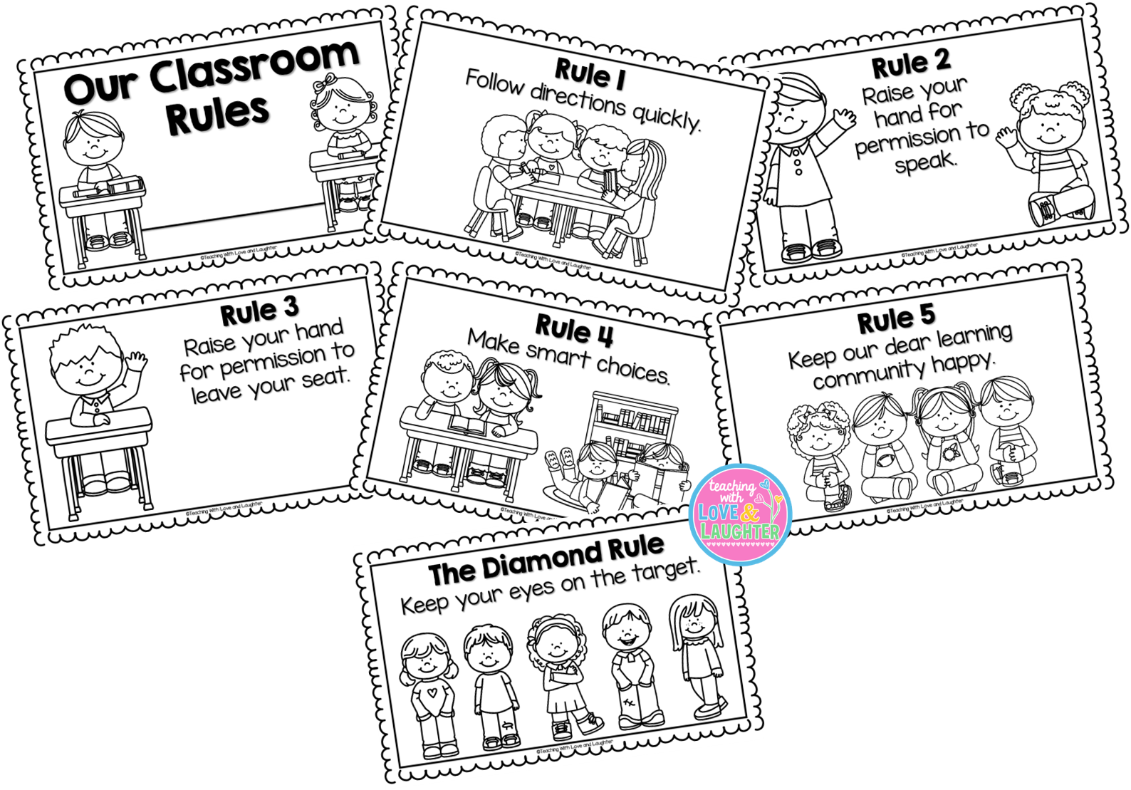 Whole Brain Teaching Rules Printable