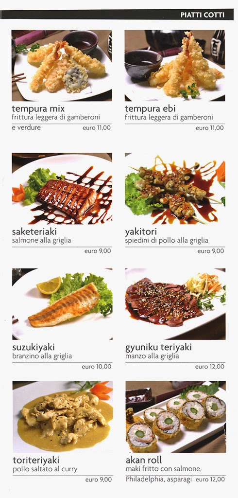 Menu e Prezzi: Ristorante giapponese Kanji Evo a Milano in via Broggi