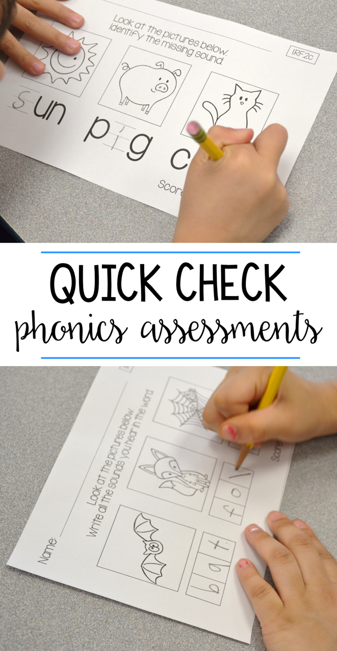 Common Core Phonics Assessments - 1st Grade! - Susan Jones Teaching