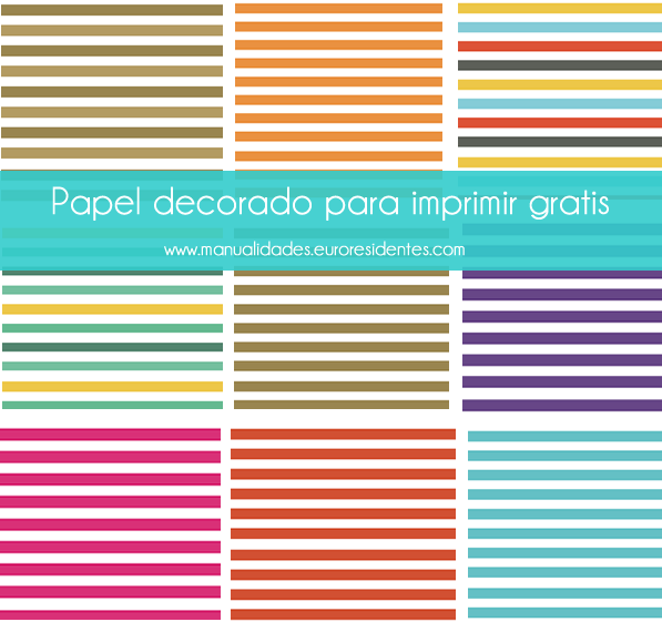 Hojas de rayas decoradas - Imagui