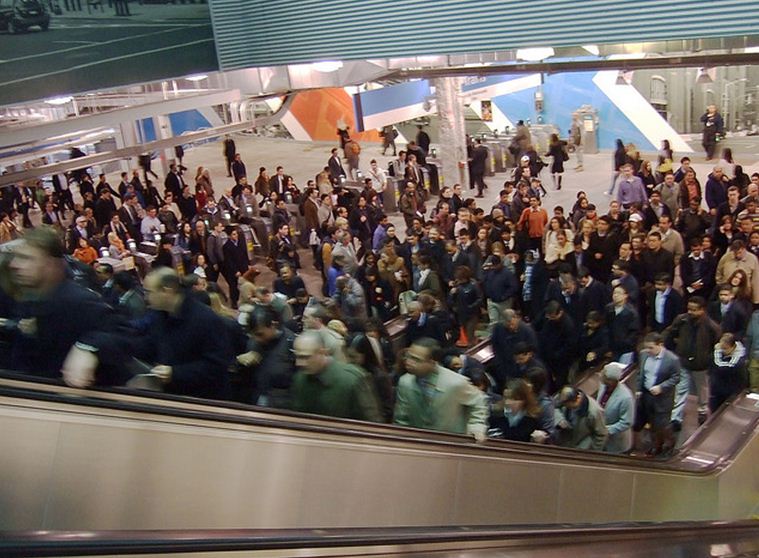 New York - History - Geschichte: WTC - Basement levels - PATH train ...