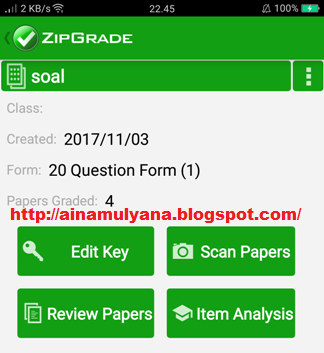 [Cara] Menggunakan ZIPGRADE (Aplikasi Android) untuk PEMERIKSAAN ULANGAN (LJK)