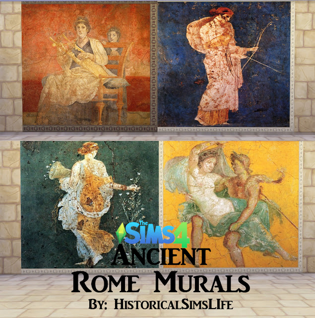 TS4: Ancient Rome Murals | History Lover's Sims Blog
