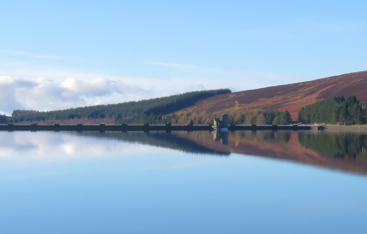 Aberbrothock: Backwater Dam in the sunshine