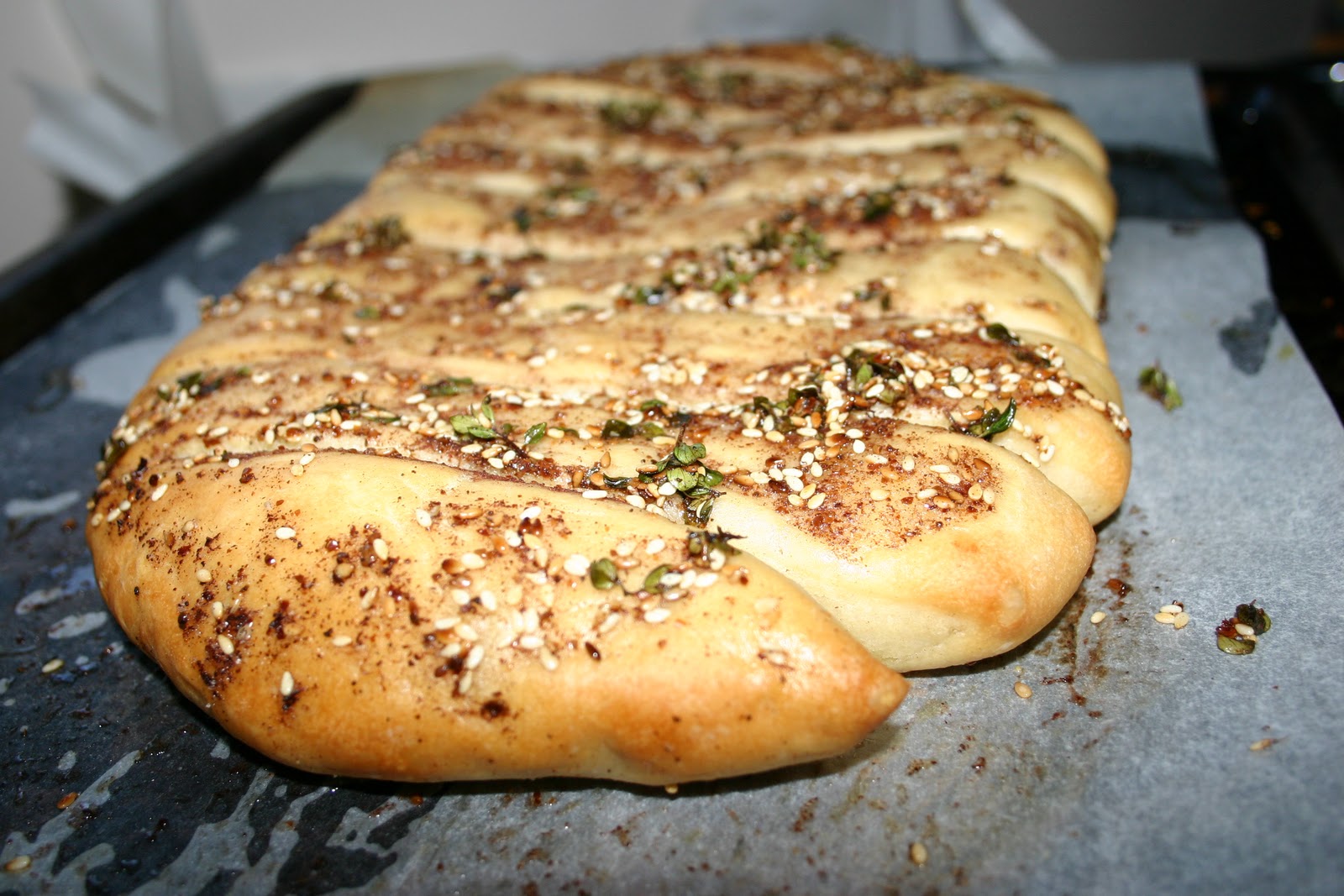 Brenda loves to cook: Thyme, Sumac and Sesame Bread