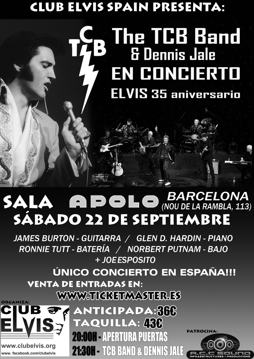 ELVIS FOREVER: The TCB Band en Barcelona