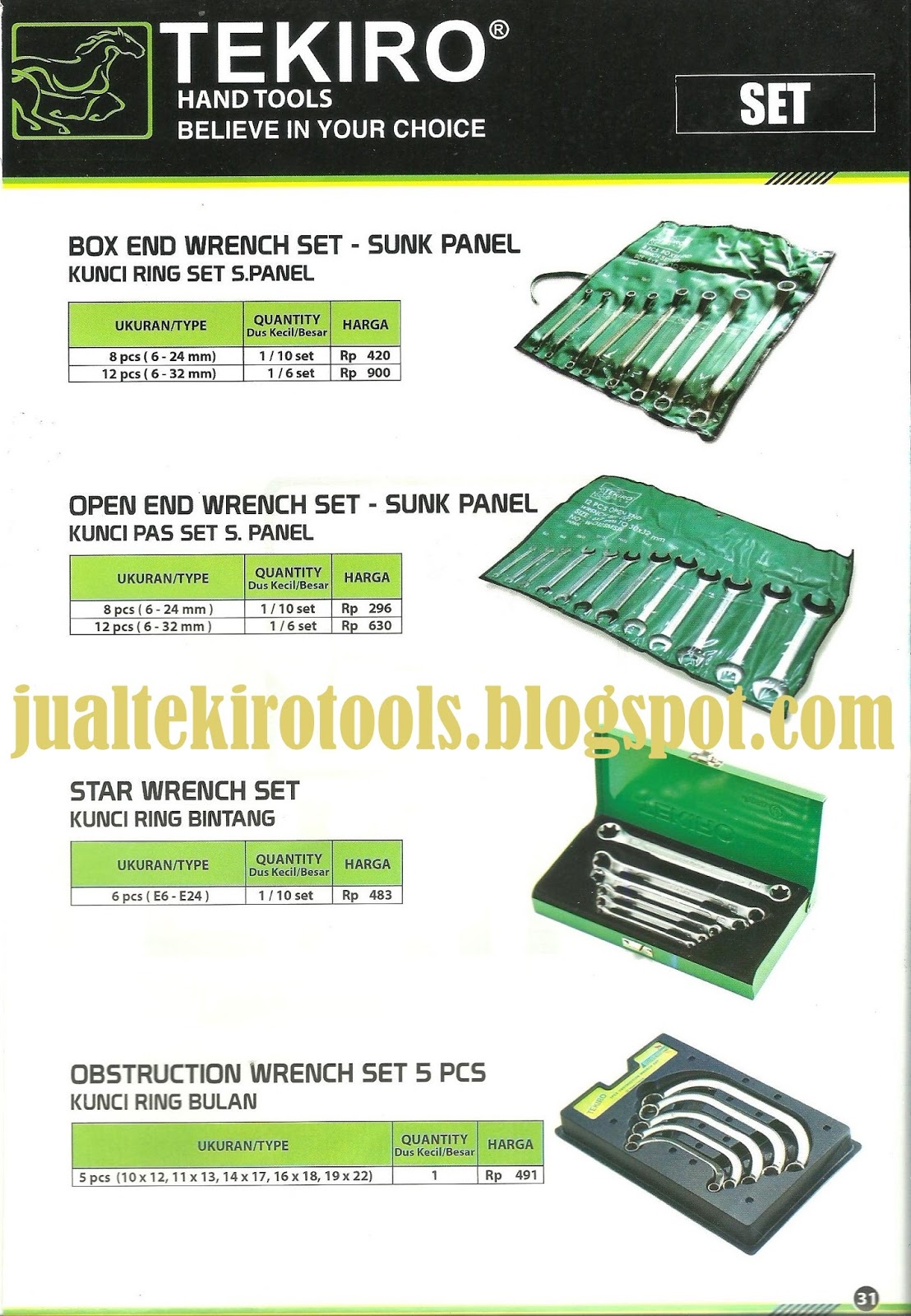 Tekiro Hand Tools: Sets Tekiro Tools | Di jual | Termurah | Suplier ...