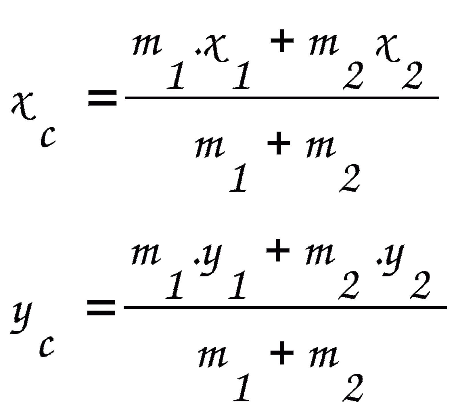 Formula Centro De Massa - BRAINCP