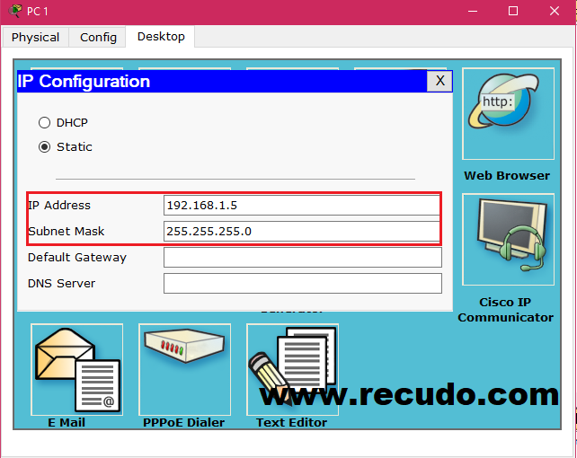 Membuat Client Server | Cisco Packet Tracer - Cek Smartphone