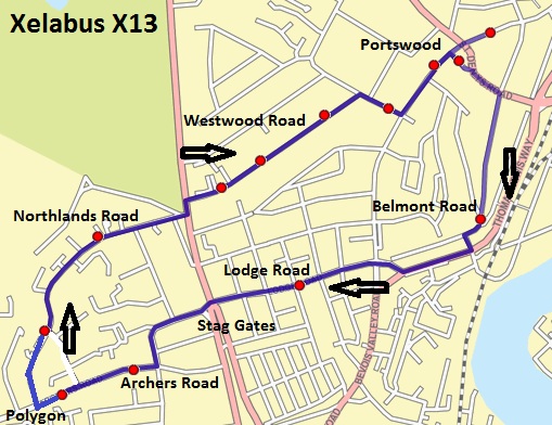 Southampton Bus Update: Portswood: Xelabus X13 & X14 launch
