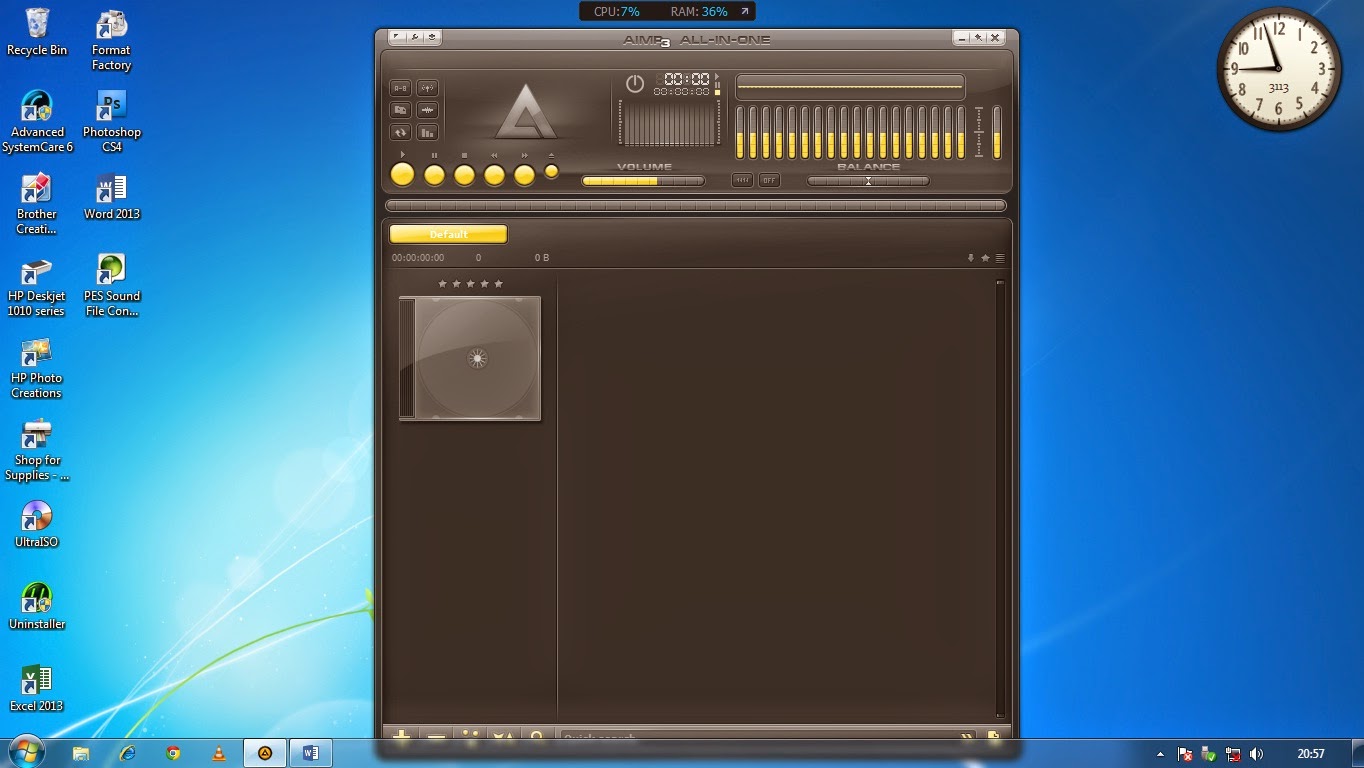 Cara Mudah merubah Back ground Lagu MP3 dengan Foto Sendiri Pada AIMP3