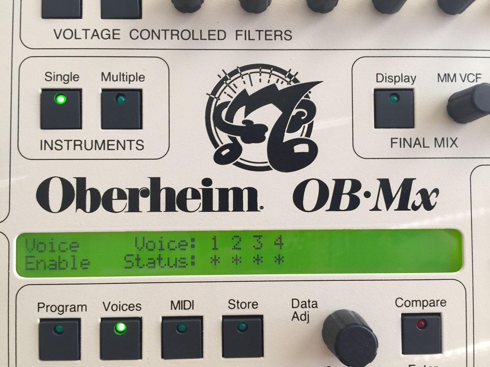MATRIXSYNTH: Vintage Oberheim OB-MX 4-Voice Analog Rack Synthesizer SN ...