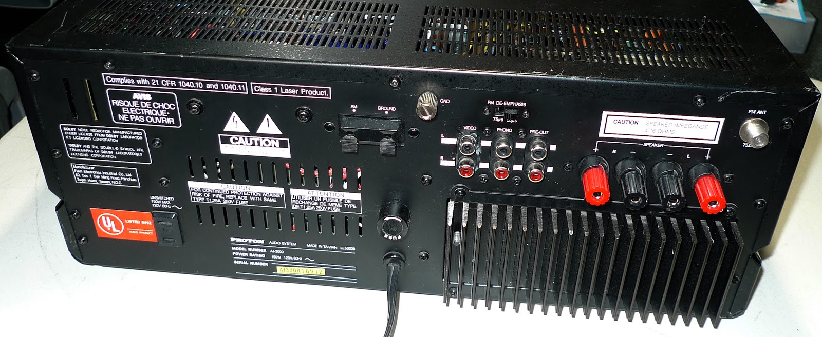 The Robb Collections: Vintage PROTON AI-3000 Stereo System All-in-One ...