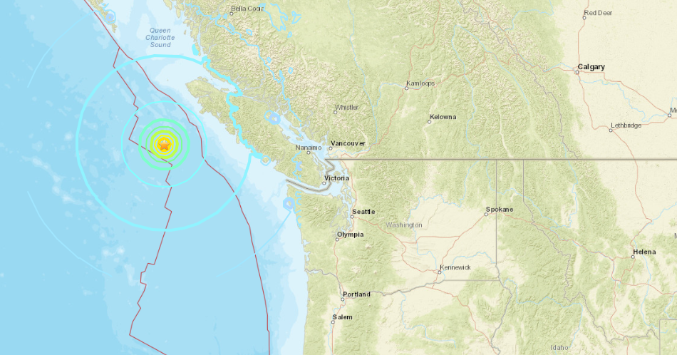 Sciency Thoughts: Three major Earthquakes off the west coast of British ...