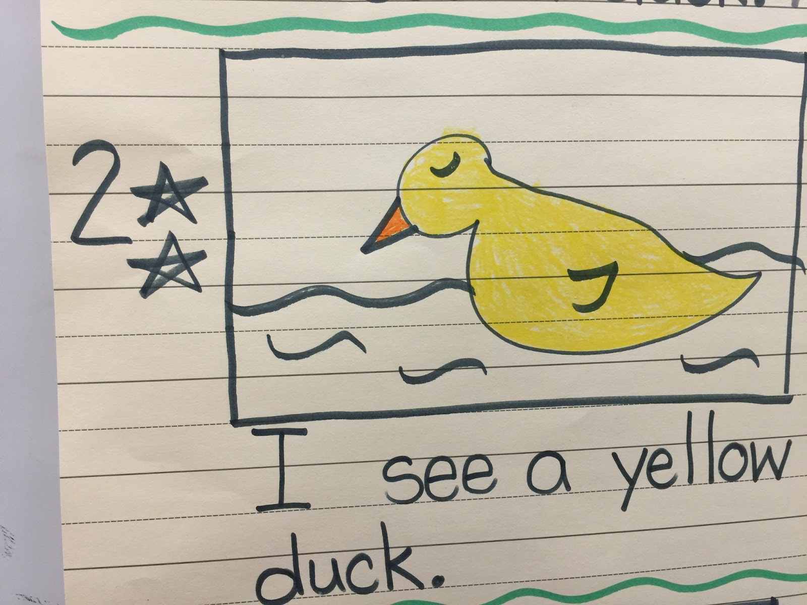 Kindergarten Bee Hive: 3 Star Writing Poster