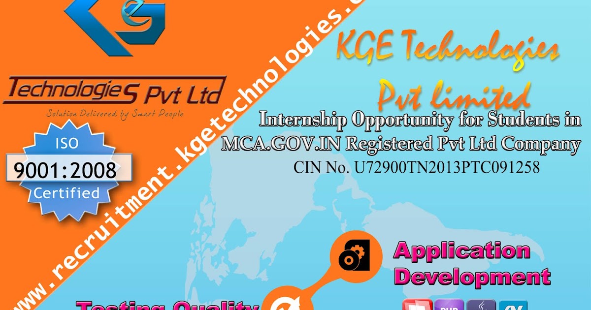 KGE TECHNOLOGIES PVT LTD | INTERNSHIP | 2017 INTERNSHIP | 2018 ...