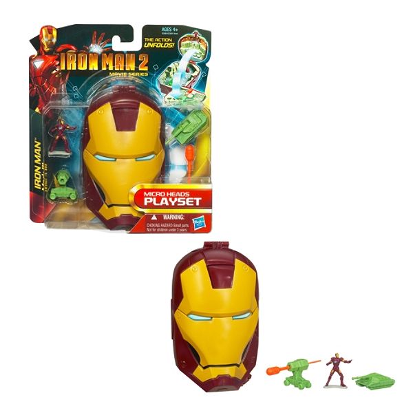 TOYS FOR ALL: Micro Heads Mini Playsets - Iron Man Mark III Armor