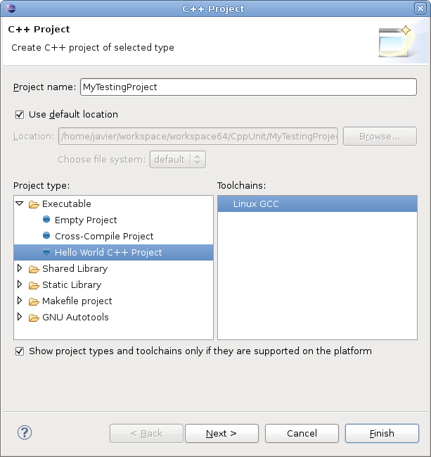Linux, C++ and other Tortures: Unit Testing with CppUnit and Eclipse