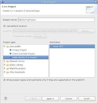 Linux, C++ and other Tortures: Unit Testing with CppUnit and Eclipse
