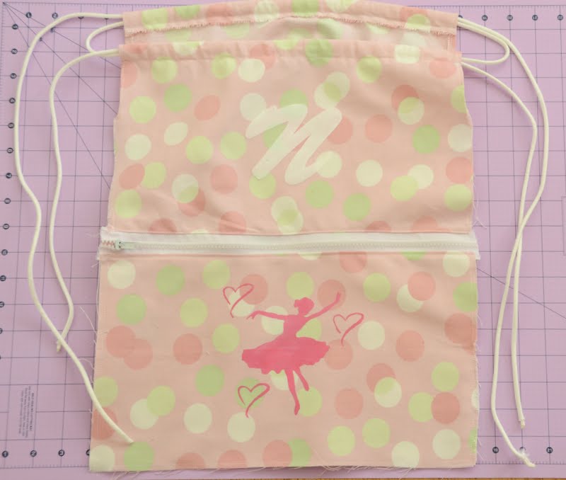 Made in Mommyland: Simple drawstring backpack tutorial