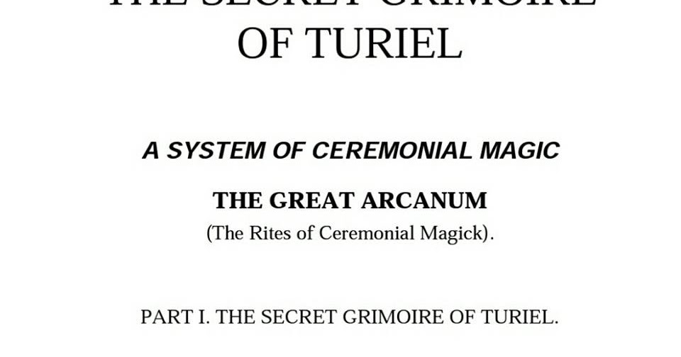 Magical Books : The Secret Grimoire of Turiel