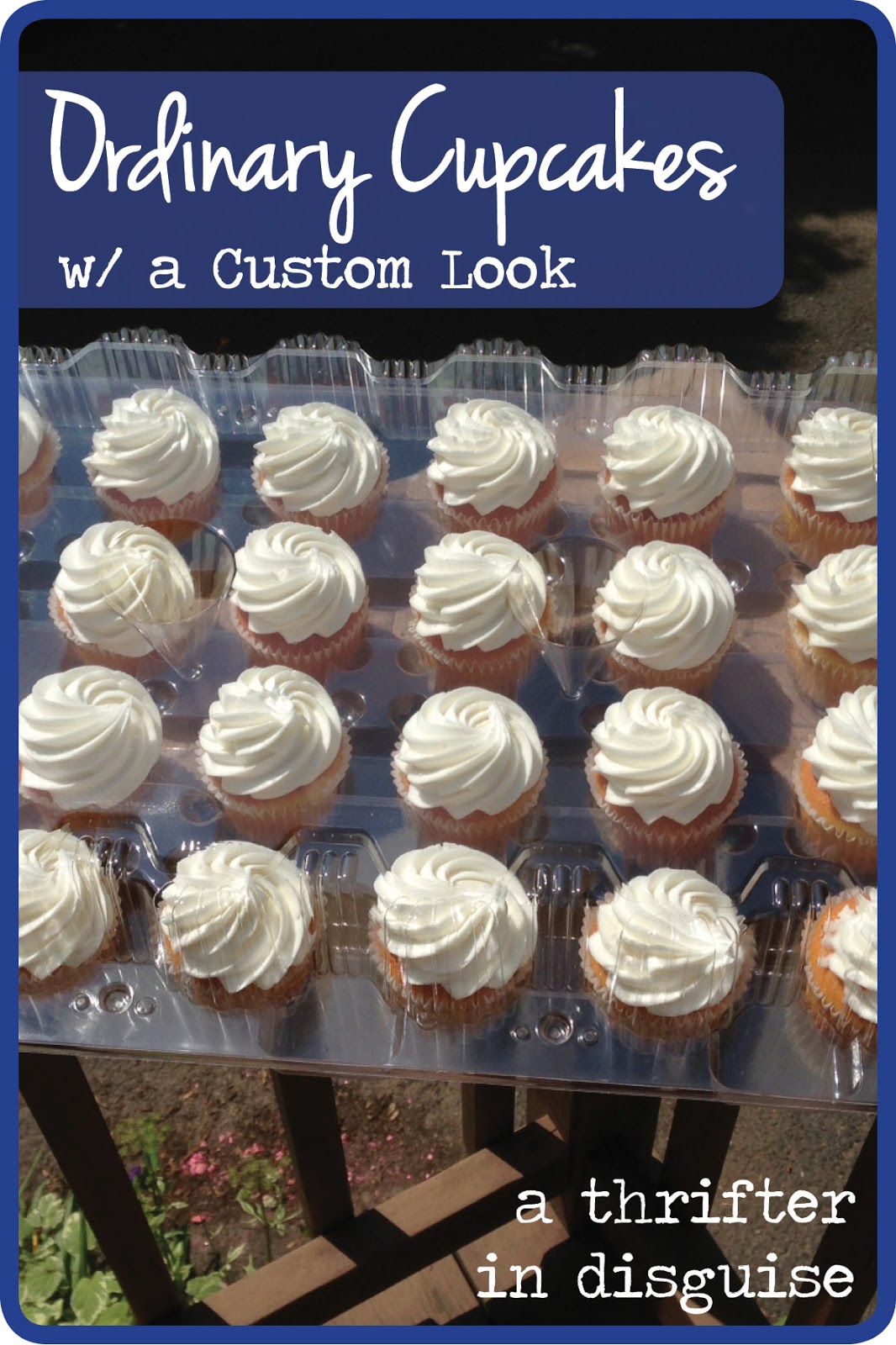 A Thrifter in Disguise: Ordinary Cupcakes with a Custom Look