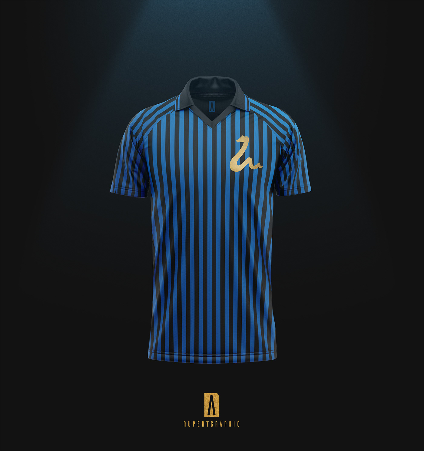 Inter Milan 'Golden Snake' Retro Concept Kits By Rupertgraphic - Footy ...