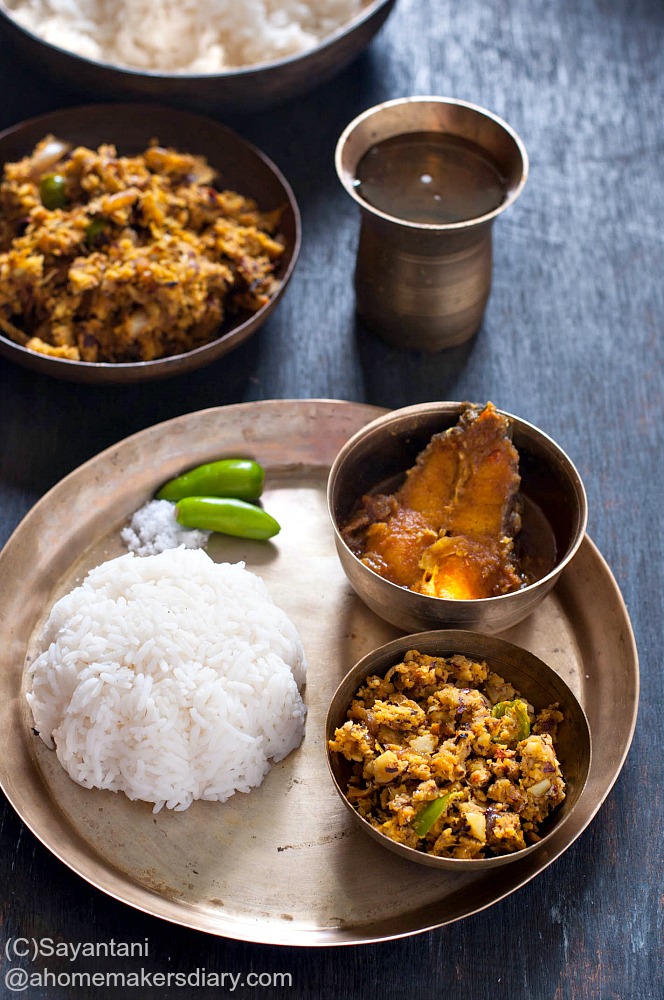 Kanthal Bichir Bhorta (Jackfruit seeds mash with shrimps) - A Homemaker ...