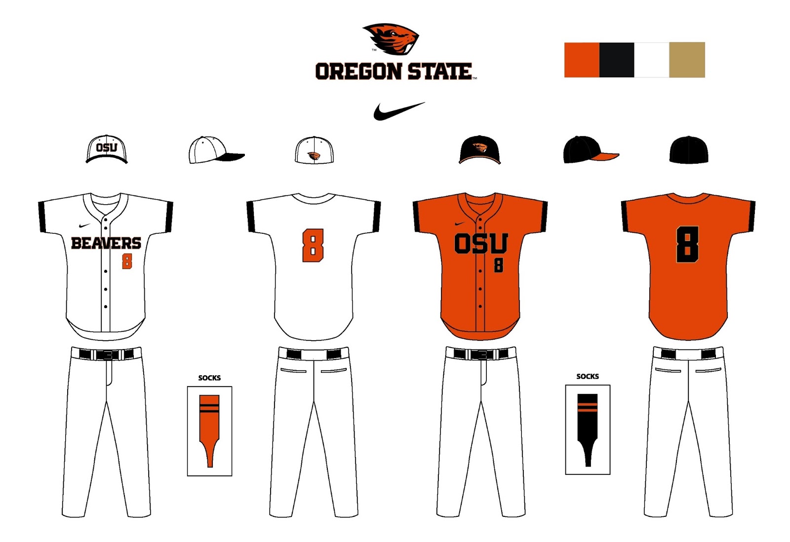 Oregon State Baseball Uniforms - Concepts - Chris Creamer's Sports ...