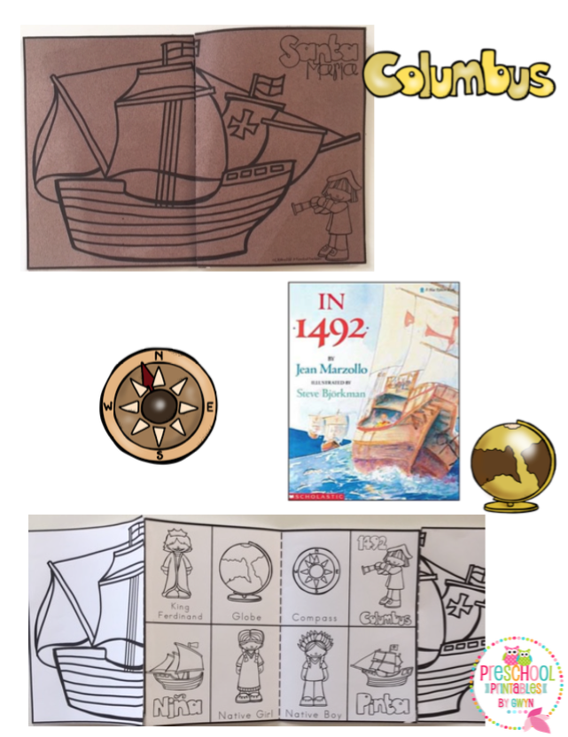 Columbus Craft ~ Preschool Printables