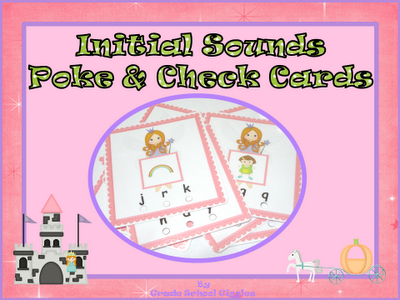 Classroom Freebies Too: Free Self-Checking Poke and Check Cards