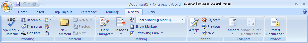 What is the ribbon in Word 2007 | How to Word