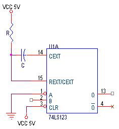 TEKNIK: Monostable Multivibrator TTL