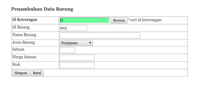 Validasi Input duplikat data di PHP ~ Tukang Skrip