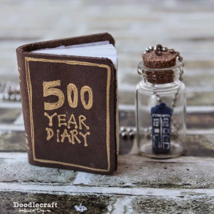 Patrick Troughton 500 Year Diary Mini Leather Book--2nd Day of Doctor Who!