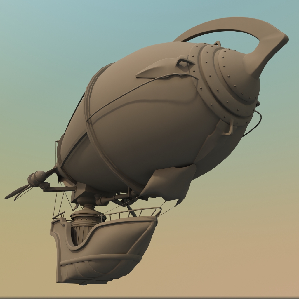Gurutree 3D: Airship Modeling Done