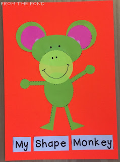 Zoo Animal 2d Shape Craft + A Freebie | From the Pond