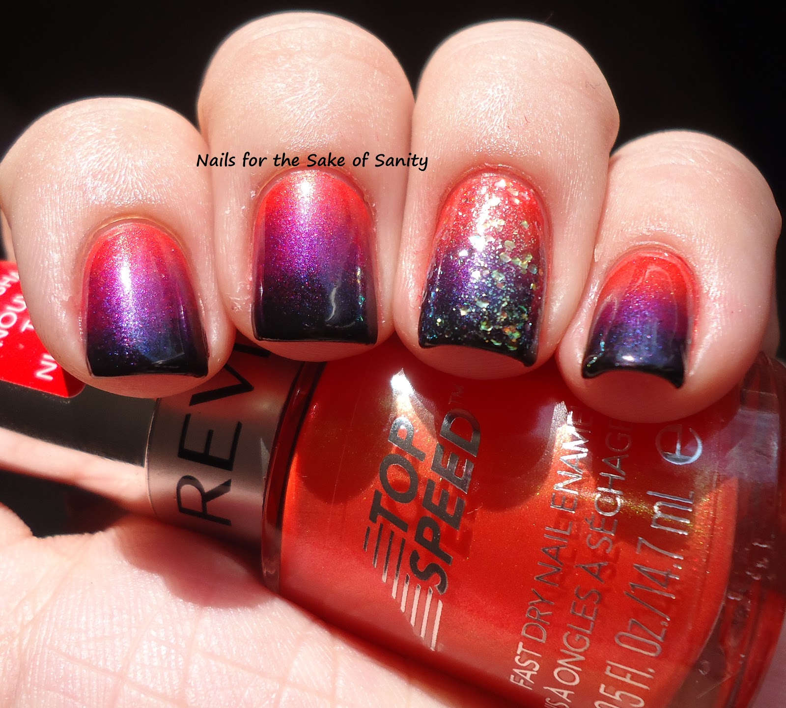 Nails for the Sake of Sanity: Fall into Autumn: Day 9 - Fall Ombre/Gradient