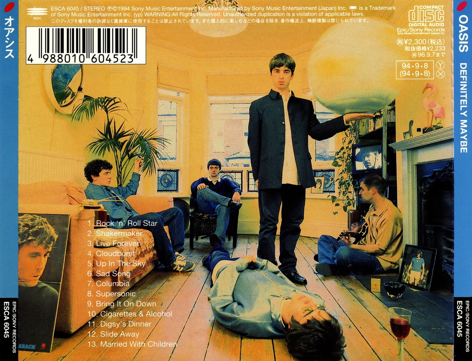 1994 Definitely Maybe - Oasis - Rockronología