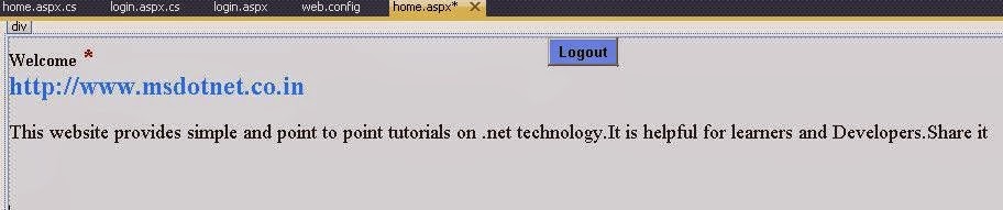 How to implement Form Based authentication in asp.net appplication ...