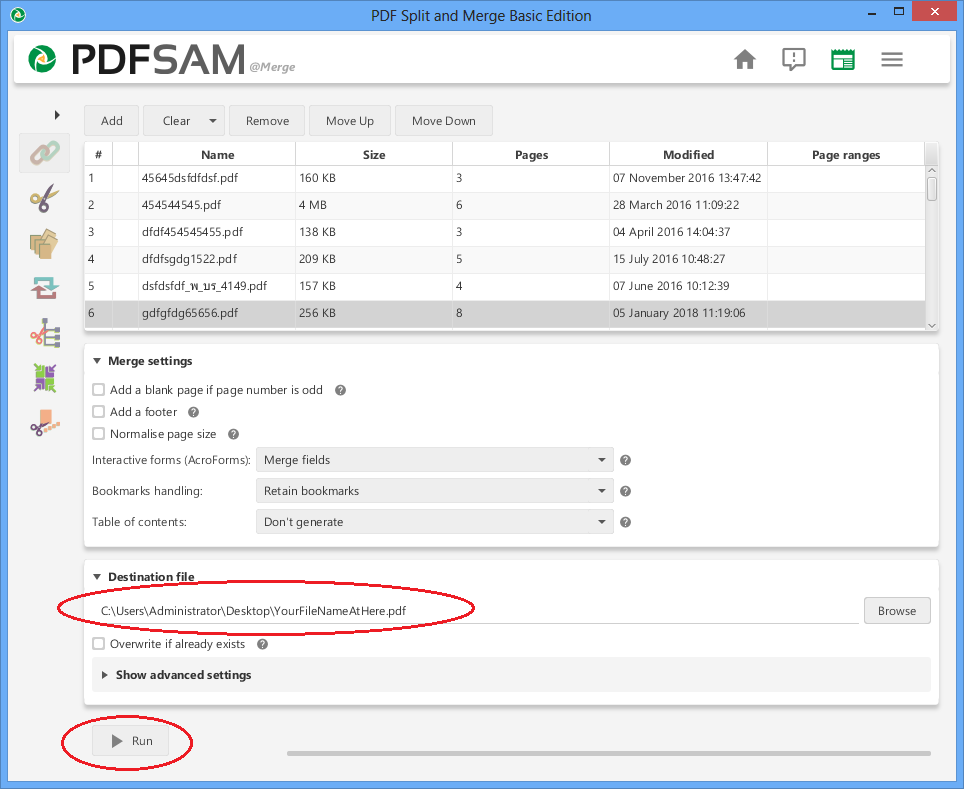 การรวมเอกสาร PDF ด้วย PDF Split and Mearg : PDFsam ~ Open Right IT.