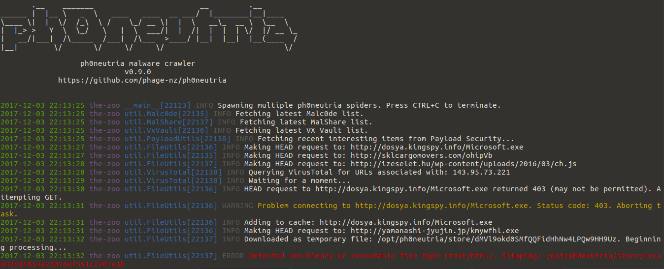 Ph0Neutria - A Malware Zoo Builder That Sources Samples Straight From ...