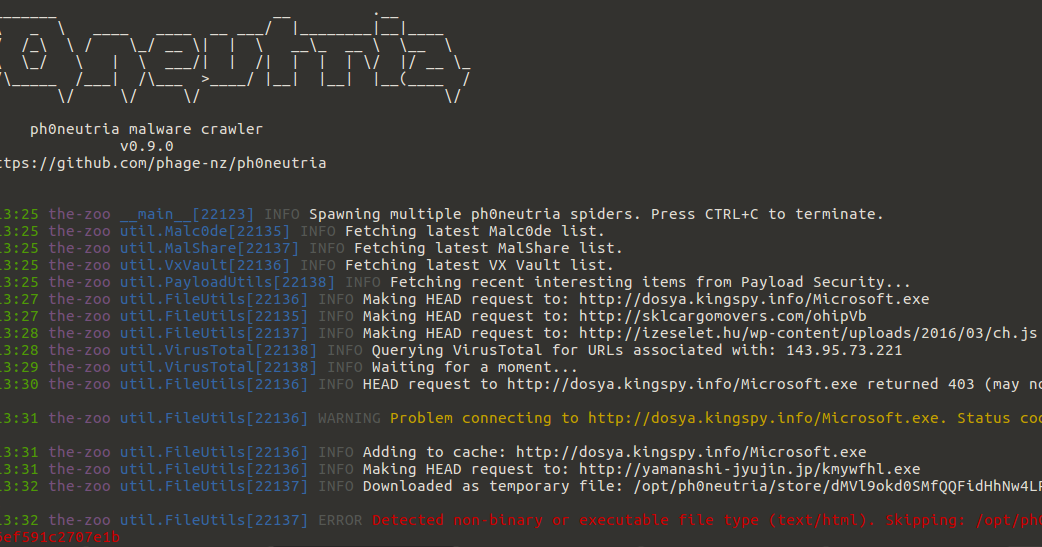Ph0Neutria - A Malware Zoo Builder That Sources Samples Straight From ...