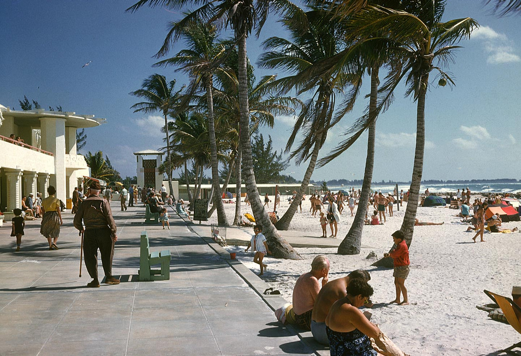 Wonderful Color Slides Document Everyday Life at Beaches in Florida ...