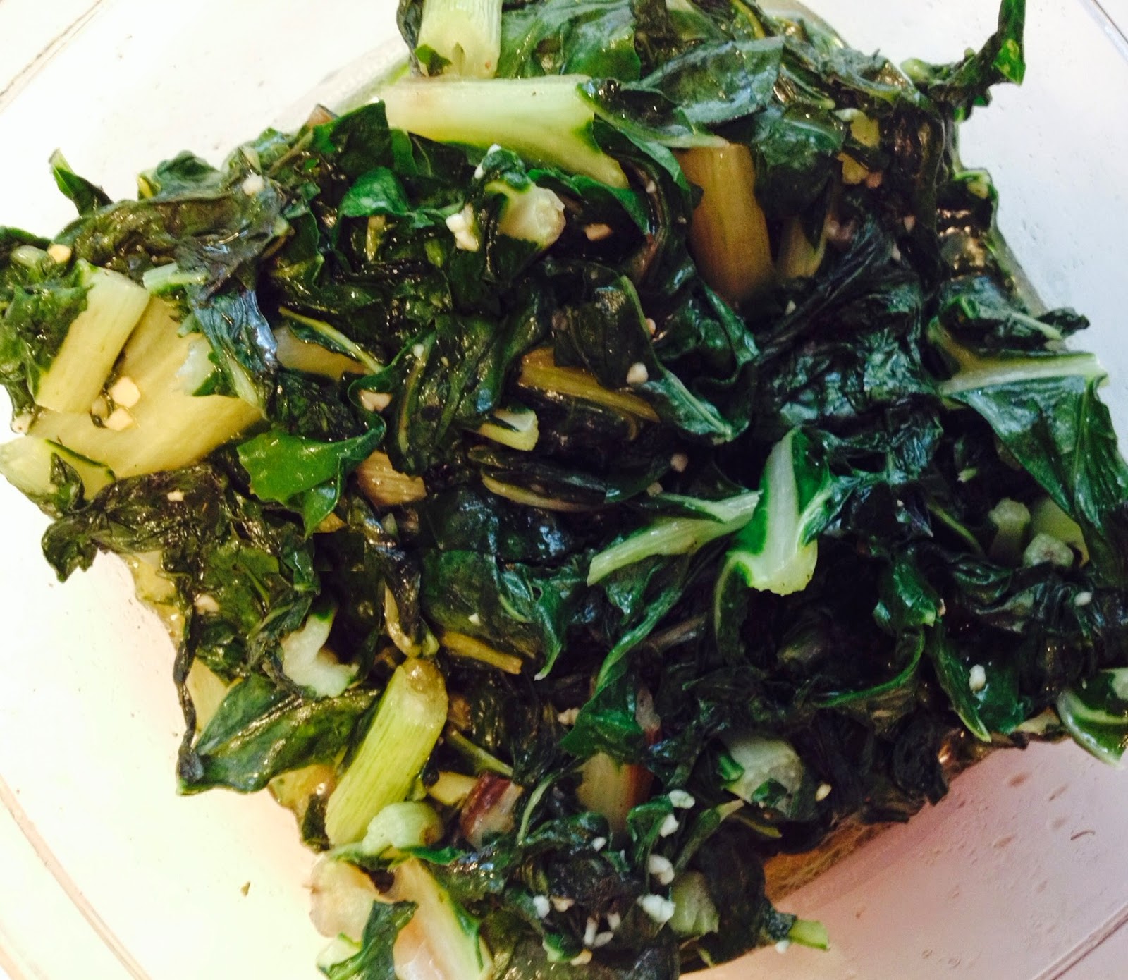 Food Newsy From Suzie!: ON THE LIGHTER SIDE - Sauteed Swiss Chard